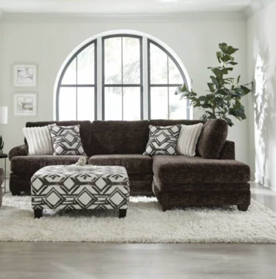 Galactic Chocolate 2 pc Sectional - Lott Furniture Company